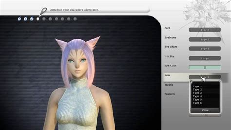 FFXIV Beta Character Creation Miqo Te YouTube