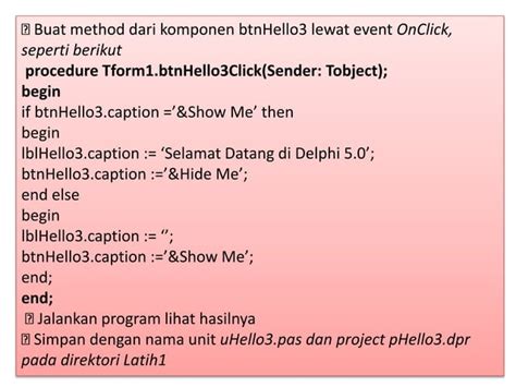 Struktur Bahasa Delphi Pptx