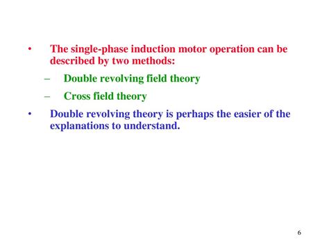 Cross Field Theory Of Single Phase Induction Motor Ppt Wiring Work