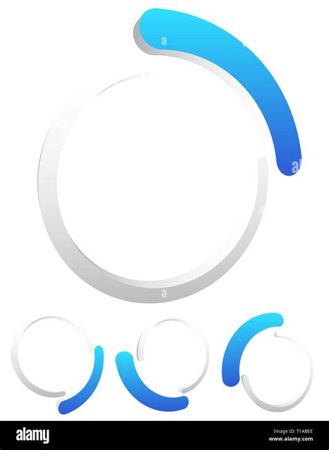 Preloader Buffer Shapes Symbols Editable Vector Illustration Stock