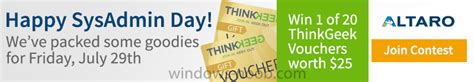Happy SysAdmin Day Hyper V Windows Noob Com
