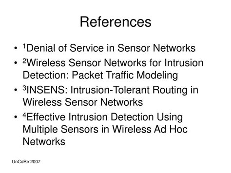 Ppt Intrusion Detection System For Wireless Sensor Networks Design Implementation And