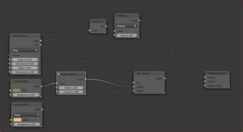 WIP On Cycles With Nodes Set Up For Wood Procedural Texture Materials And Textures Blender