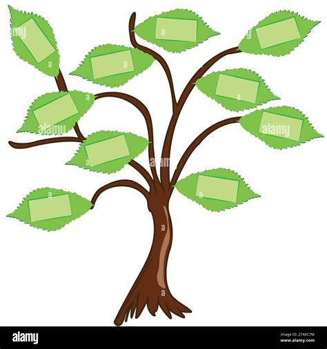 Tree With Leaves That Contain An Copyspace Can Be Used For Educational Purpose Add Numbers And