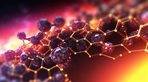 3d Illustration Of Hexagonal Molecule Atom Structure For Scientific Or