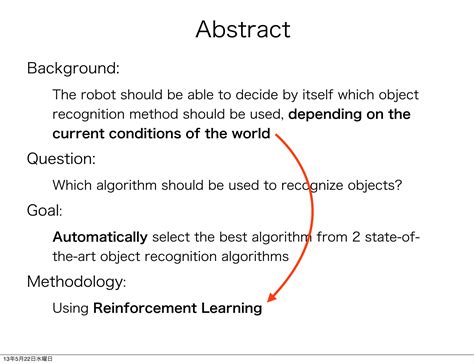 automatic selection of object recognition methods using reinforcement