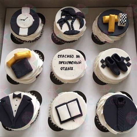 Капкейки для мужчины на день рождения прикольные 80 фото