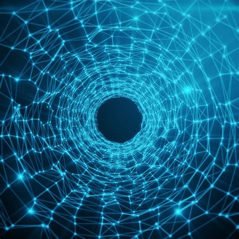 Premium Photo Abstract Futuristic Speed Tunnel Warp Abstract Science Fiction Futuristic