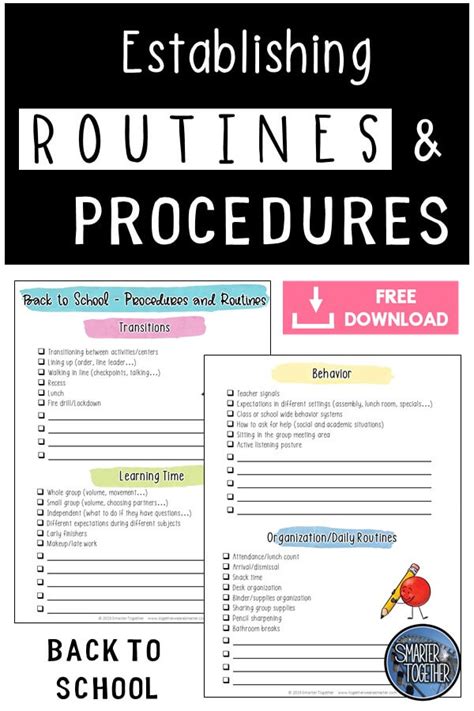 How To Establish Classroom Routines And Procedures Classroom Freebies
