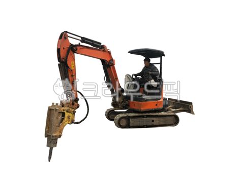 투명배경 건설장비 도로공사 굴삭기 굴착기 사진이미지일러스트캘리그라피 나비처럼작가