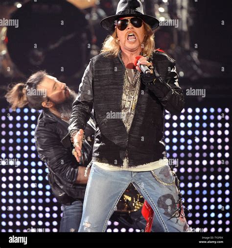Axl Rose The Lead Singer And Only Original Member Of The Current Rock