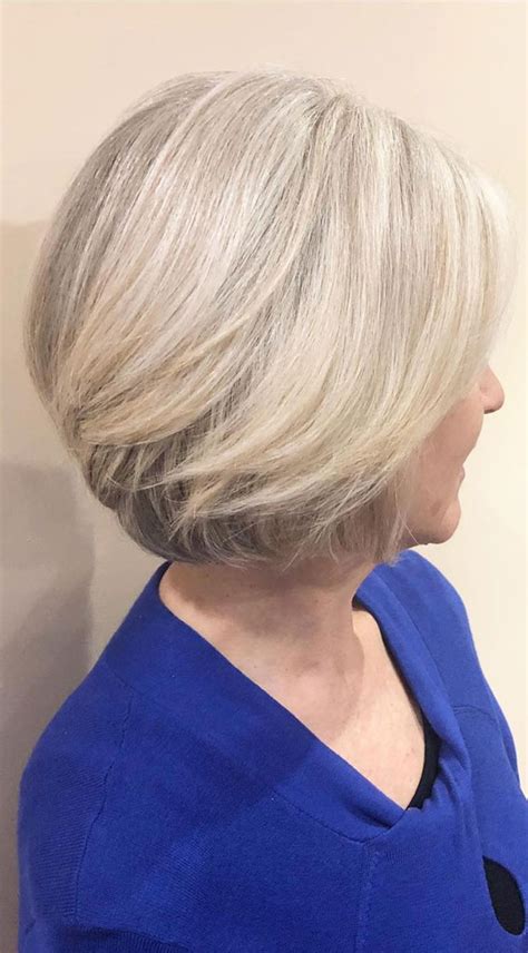 50 Haircut And Hairstyles For Women Over 50 Sleek Layered Bob