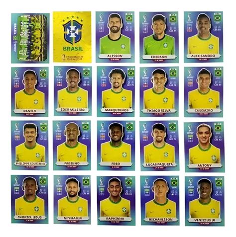 Copa 2022 Kit Figurinhas Seleção Completa Album Qatar Panini Seleção
