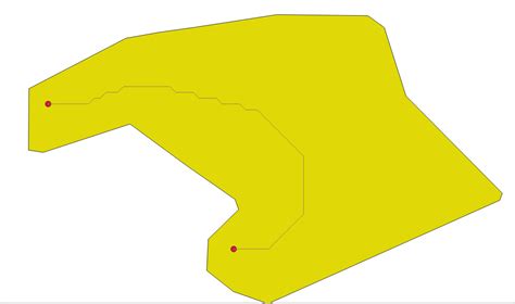 Pyqgis Find The Path Inside A Polygon By Building Graph Geographic Information Systems Stack