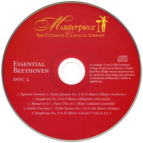 Masterpiece The Ultimate Classical Library 1 Essential Beethoven
