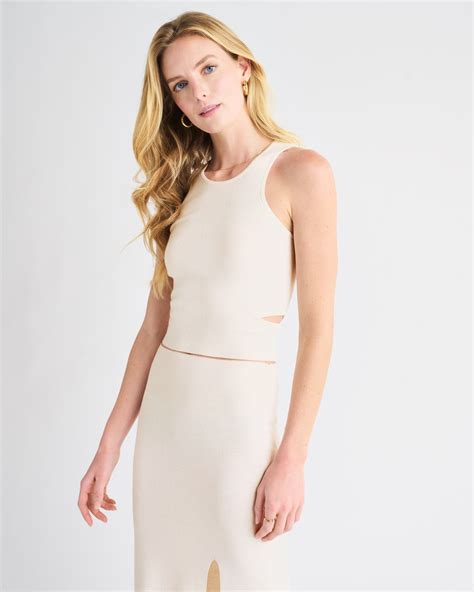 Loopknit Lyr Cut Out Tank Splendid