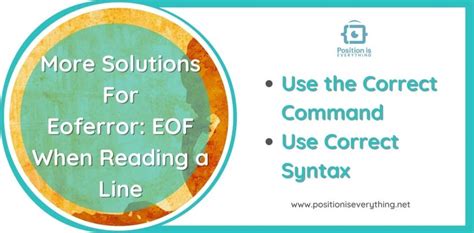 Eoferror Eof When Reading A Line Learn To Solve It