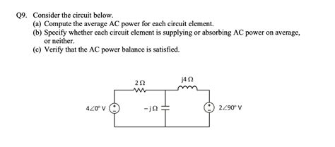 Solved Q9 Consider The Circuit Below A Compute The Chegg Com