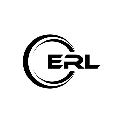 Erl Letter Logo Design In Illustration Vector Logo Calligraphy