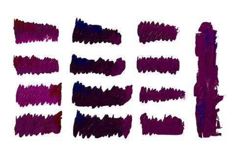 손으로 그린 아크릴 브러시 스트로크 팩 무료 벡터