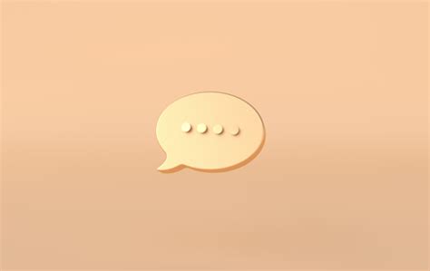 베이지 색 배경에 채팅 황금 거품 아이콘에 입력합니다 3d 렌더링 주석 기호 소셜 미디어 기호 입체 이미지에 대한 스톡 사진 및 기타 이미지 Istock