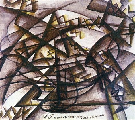 Rhythm Noise Speed Of Car 1913 Giacomo Balla
