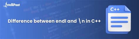 Difference Between Endl And N In C