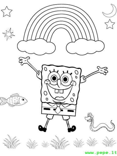 Sunđer Bob Kockalone Bojanka 🧽 Pepe