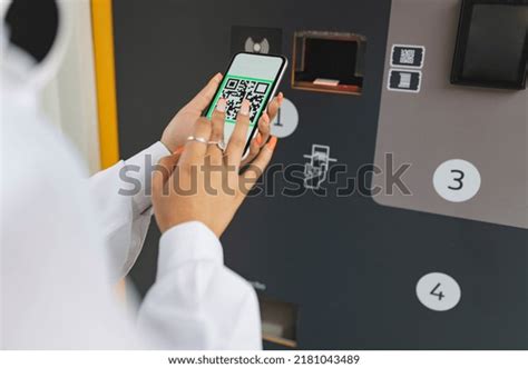Woman Scanning Qr Code Through Smart Stock Photo Shutterstock