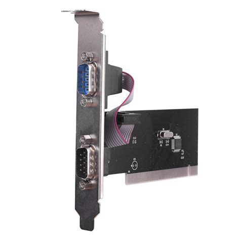 Jual PCI Serial Port Connectors Card PCI To COM 9 Pin RS232 DB9 Desktop Computer Adapter