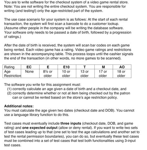 Solved You Are To Write Software For The Checkout System Of