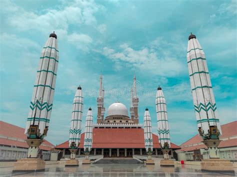 Mosque Islamic Java Building Sky Art Arsitektur Stock Image Image Of Mosque Central 266826899