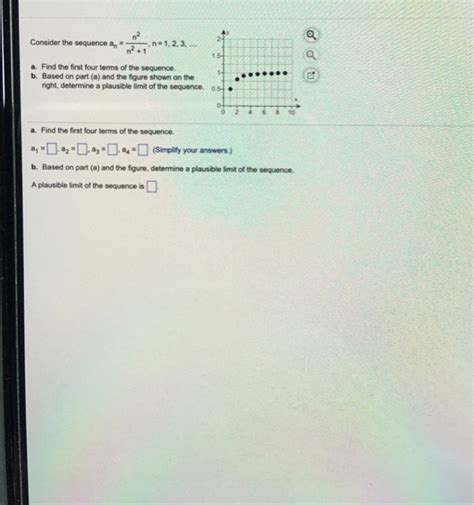 Solved Consider The Sequence An 1 N2 1 A Find The First Chegg Com