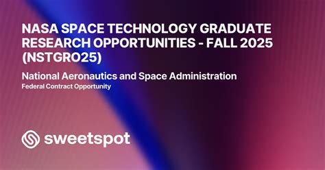 Nasa Space Technology Graduate Research Opportunities Fall 2025