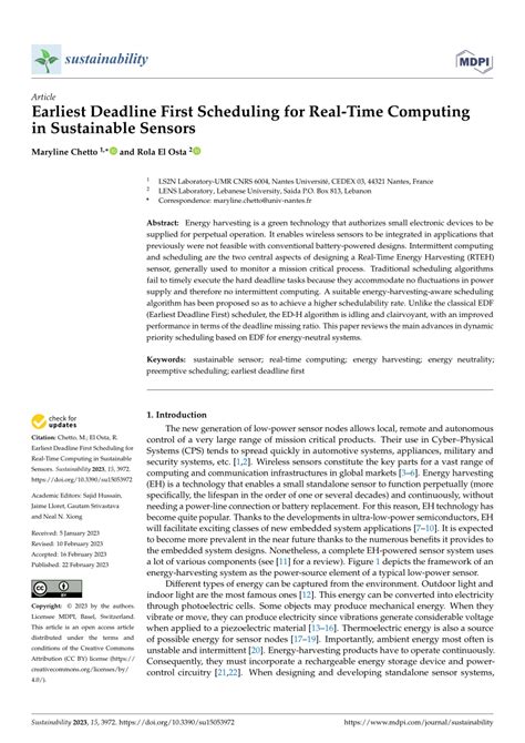 pdf earliest deadline first scheduling for real time computing in