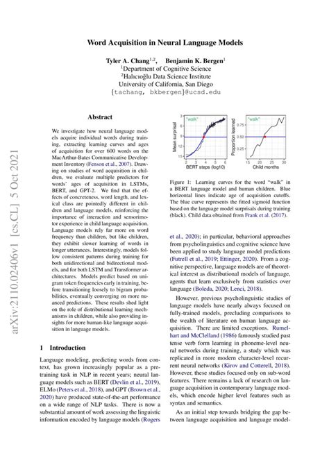 Word Acquisition In Neural Language Models Deepai