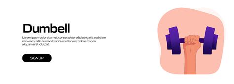피트니스 및 운동 컨셉 배너 디자인 모던 플랫 스타일 벡터 일러스트레이션 건강한 생활방식에 대한 스톡 벡터 아트 및 기타 이미지 건강한 생활방식 근육 근육질 체격