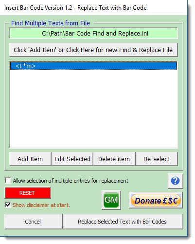 Insert BarCode Add In