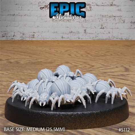 3d Printable Spider Swarm Big Arachnid Evil Crawler Nature Insect