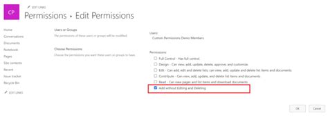 how to allow users to only add and view sharepoint list items block