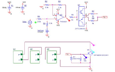 Dac Signal Conditioning Circuit And Driver For Igbt Control Connected