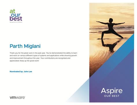 Im Really Happy To Announce That I Won The Aspire Our Best Award For