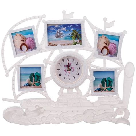 Купить фоторамка коллаж с часами 54х45х4 см на 5 фото 596 202 в интернет магазине Ярмарка