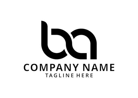 Illustration Ba Logo Design Vector Premium Vector