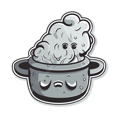 Steaming Pot Drawing