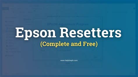 Epson Resetters Complete And Free Helpline Ph
