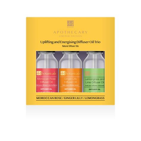 Dr Botanicals Uplifting And Energising Diffuser Oil Trio T Set