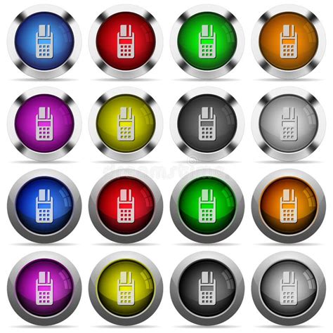Pos Terminal Button Set Stock Vector Illustration Of Color 107845079