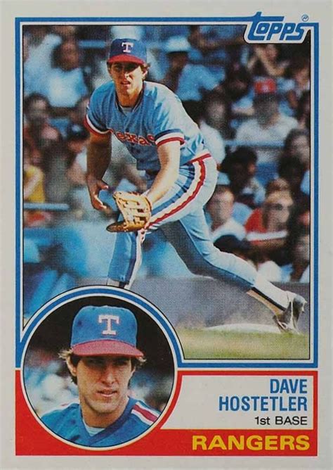 1983 Topps Dave Hostetler 584 Baseball Vcp Price Guide