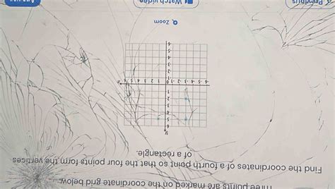 Solved Mre Points Are Marked On The Coordinate Grid Below Find The